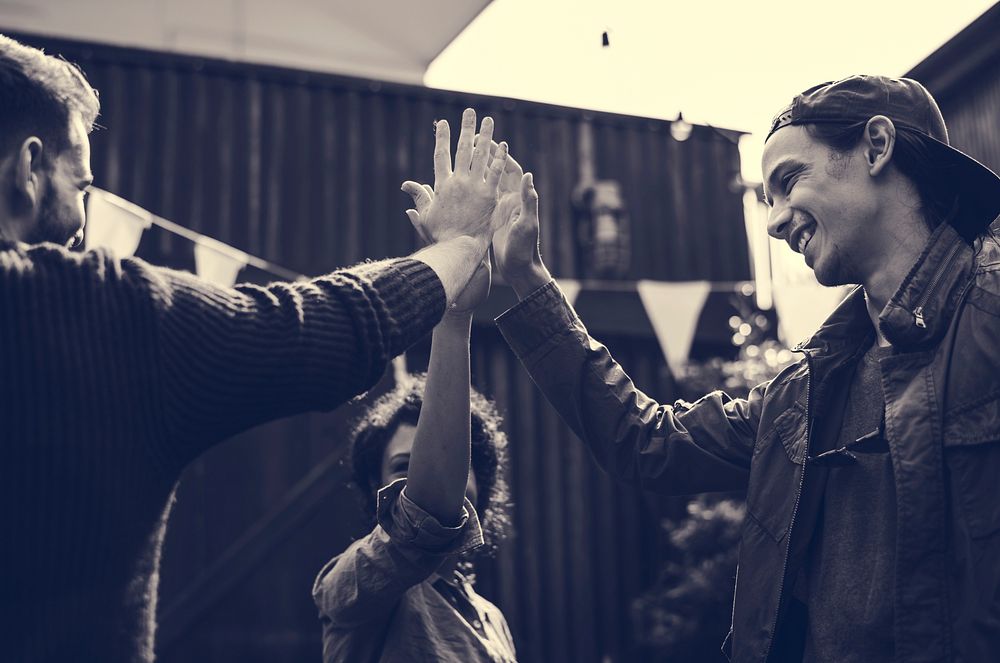 Group of people high five | Premium Photo - rawpixel