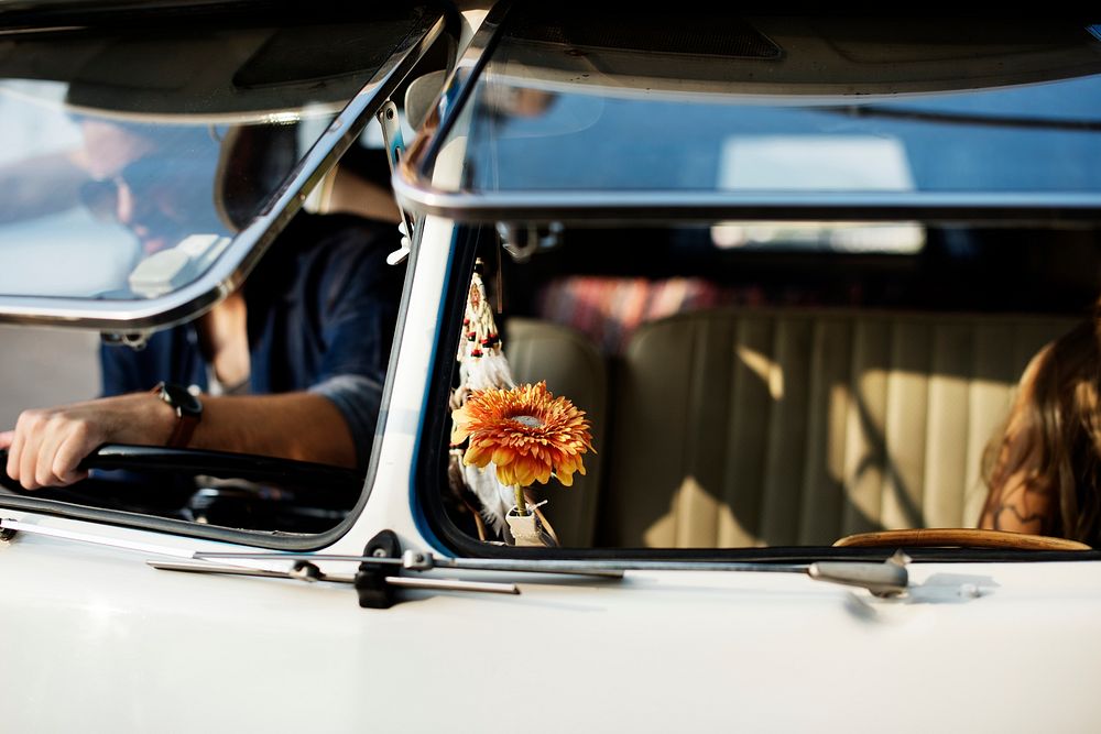 Man Driving a Van with Opened | Premium Photo - rawpixel