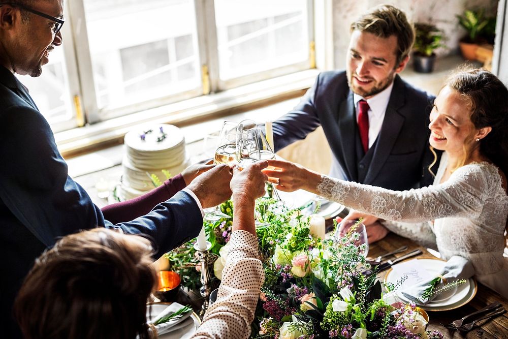 Doing toast newlyweds | Premium Photo - rawpixel
