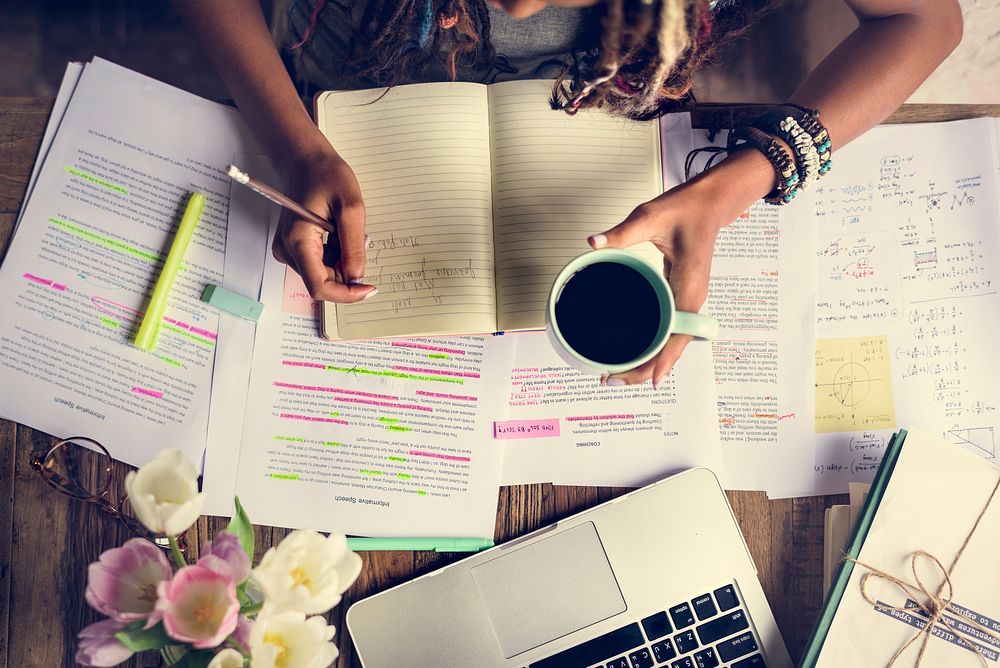 Woman reading book exam learning | Premium Photo - rawpixel