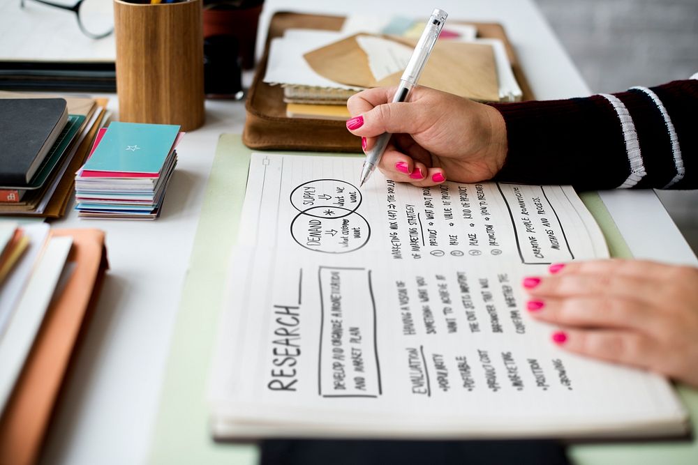 Woman working planning new business | Premium Photo - rawpixel