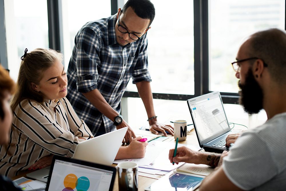 Colleagues Briefing Discussion Business Plan | Photo - rawpixel