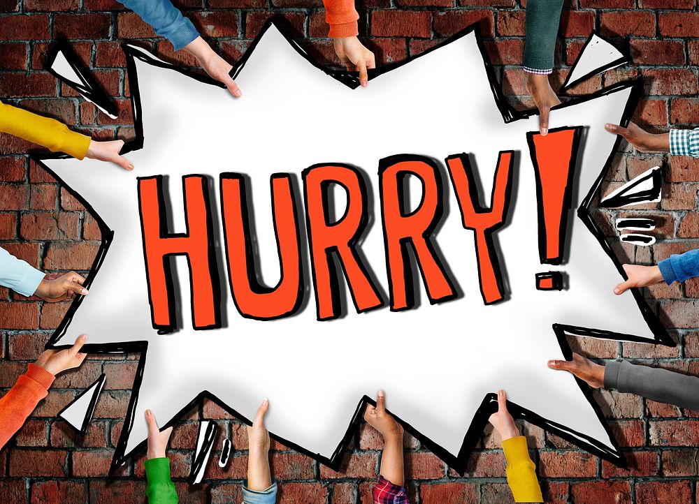 Hands Holding Comic Explosion Hurry | Free Photo - rawpixel