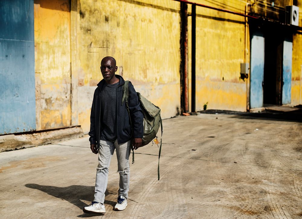 Homeless man walking around aimlessly | Premium Photo - rawpixel