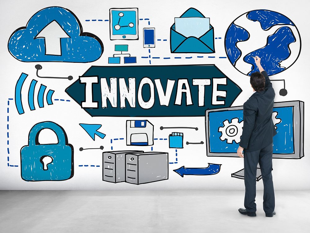 Innovate Innovation Technology Connection Network | Free Photo - rawpixel