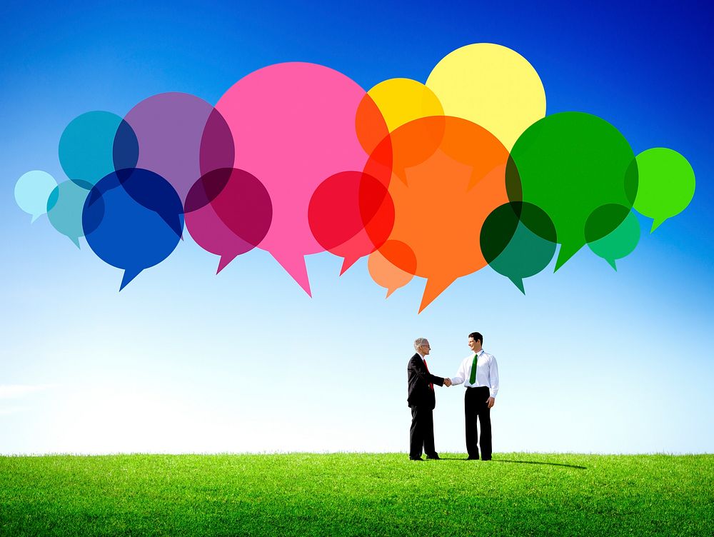 Business People Message Handshake Talking | Free Photo - rawpixel