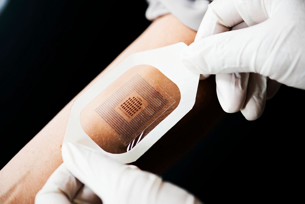 Hands gloves press code scan | Premium Photo - rawpixel