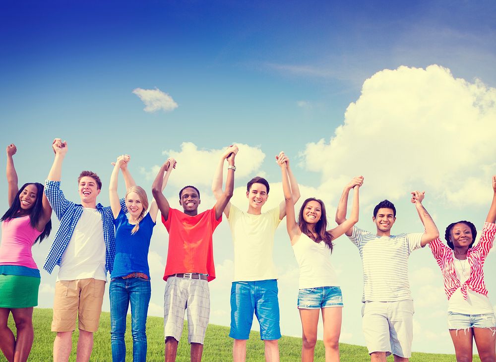 Group Friends Celebration Winning Victory | Premium Photo - rawpixel