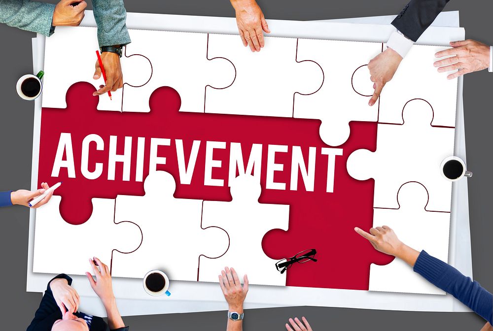 Success Achievement Improvement puzzle pieces | Free Photo - rawpixel