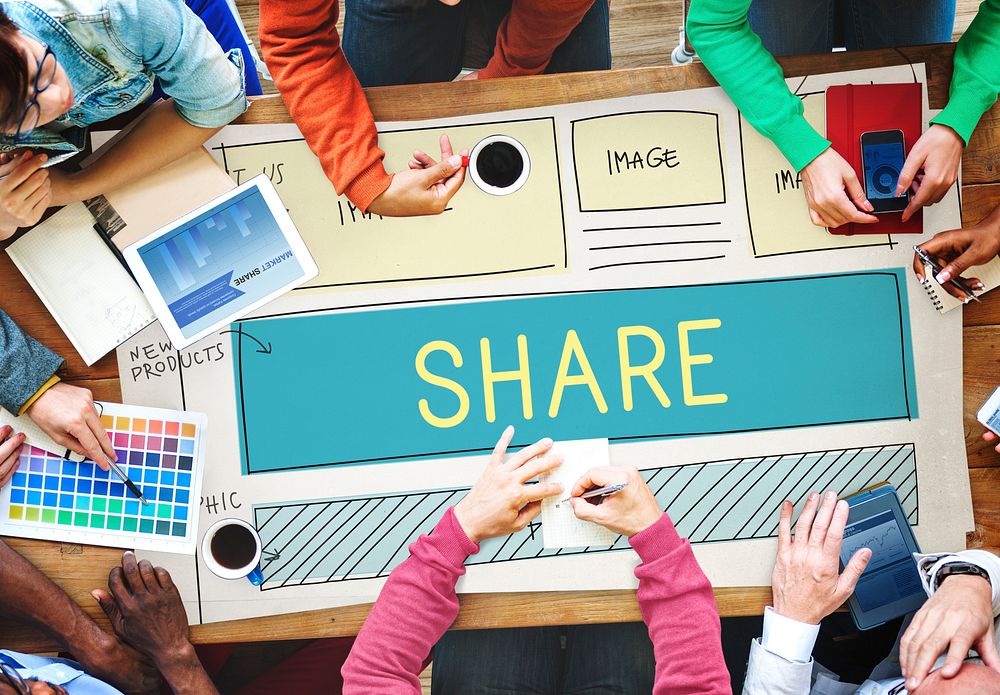 Web Design Layout Share Sharing | Free Photo - rawpixel