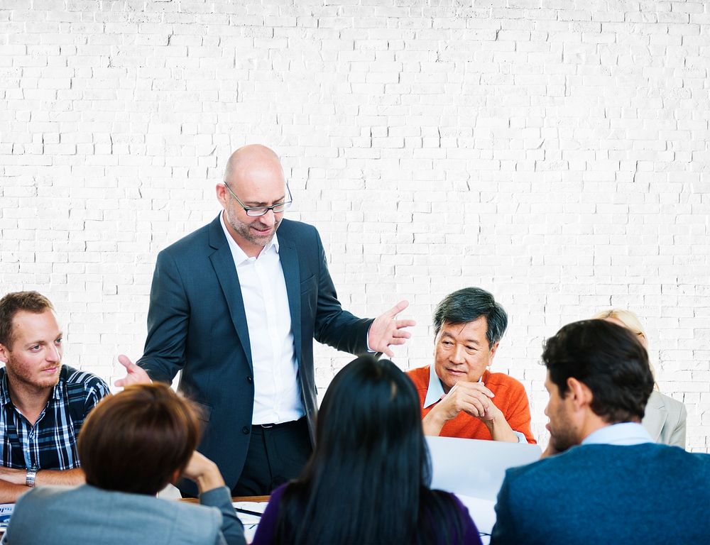 Business People Conference Meeting Discussion | Premium Photo - rawpixel