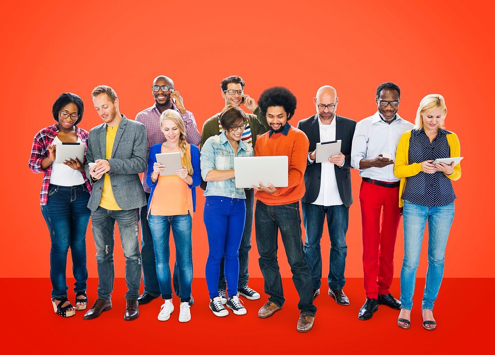 Group People Using Digital Device | Premium Photo - rawpixel