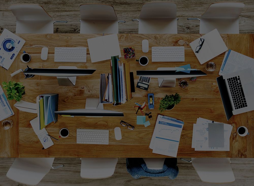 Messy Office Meeting Table No | Premium Photo - rawpixel