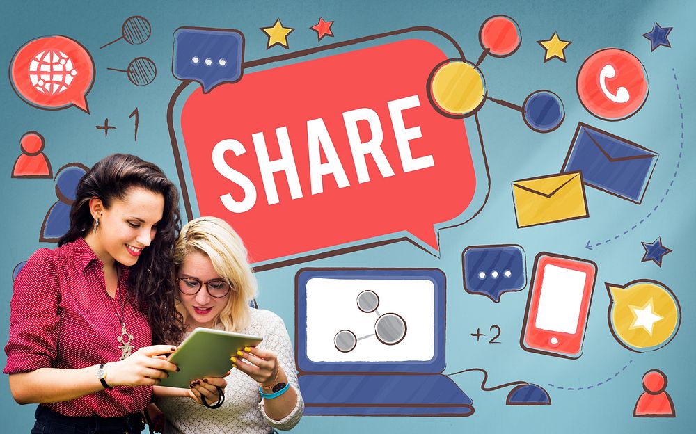Share Sharing Portion Media Connection | Free Photo - rawpixel