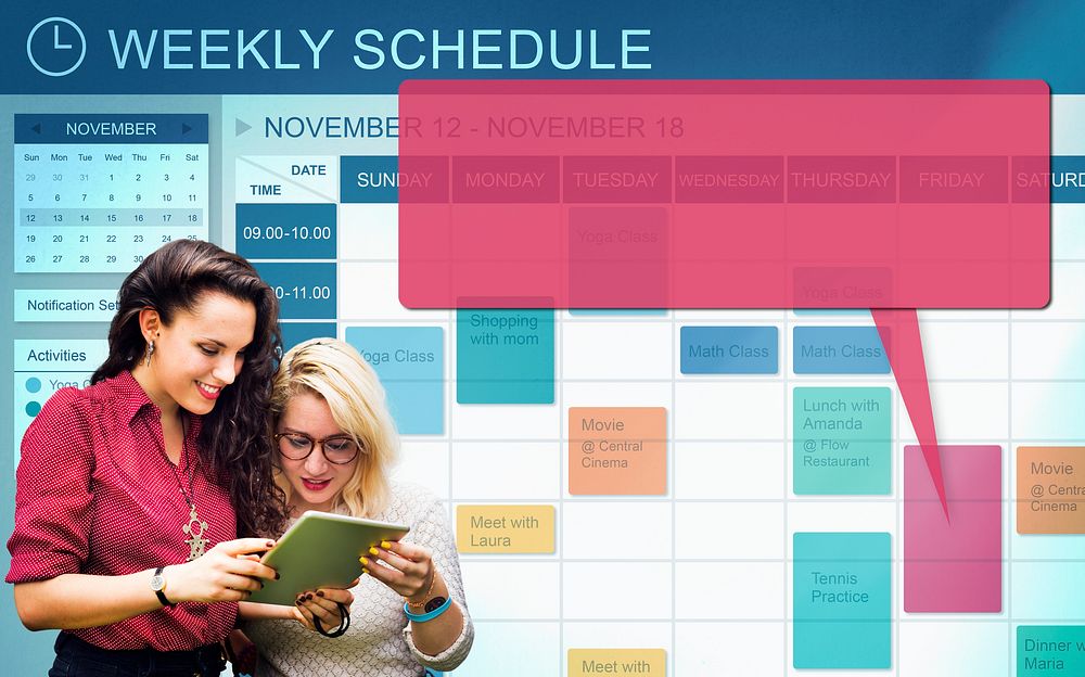 Weekly Schedule Event Appointment Organizer | Free Photo - rawpixel