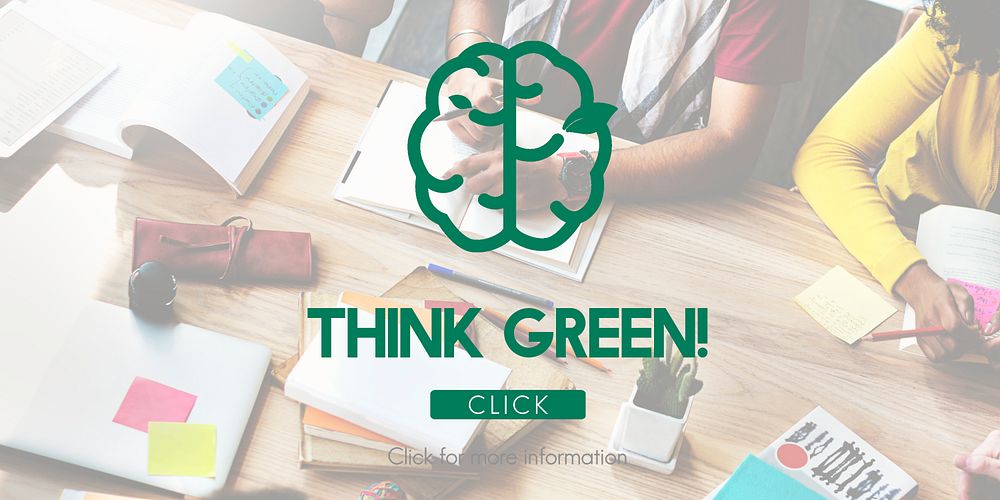 Think Green Go Green Brain | Free Photo - rawpixel