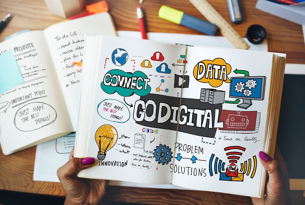 Go Digital Technology Information Network | Free Photo - rawpixel