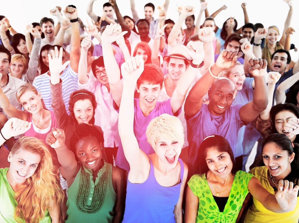 Large Group Community People Celebrating | Premium Photo - rawpixel