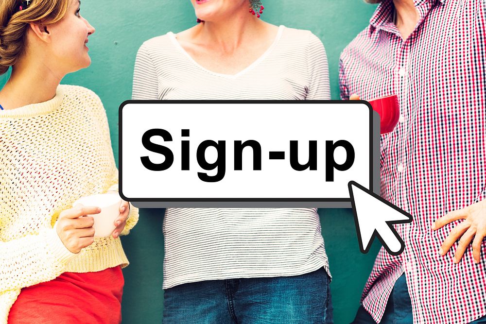 Sign-Up Join Login Member Network | Premium Photo - rawpixel