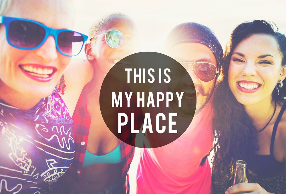 Summer Beach Happy Place Holiday | Free Photo - rawpixel