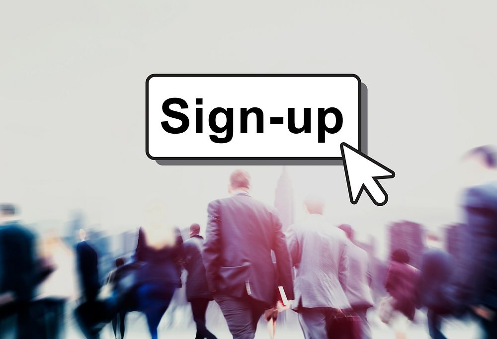 Sign-Up Join Login Member Network | Premium Photo - rawpixel
