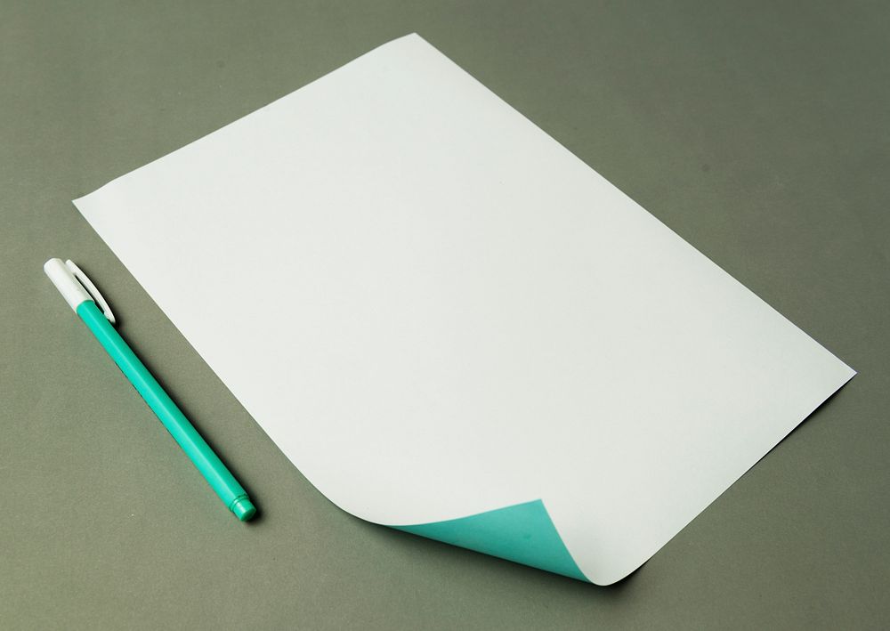 Blank paper and pen | Premium Photo - rawpixel
