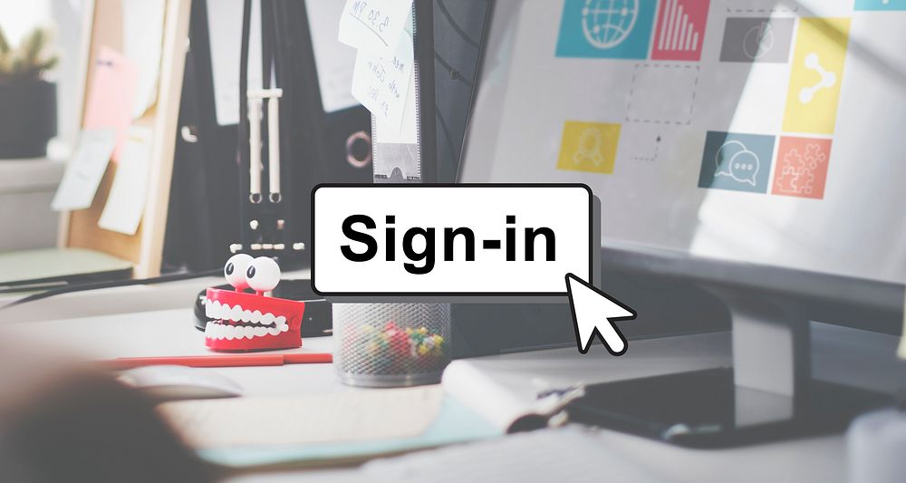 Sign-In Guidepost Information Message Pattern | Premium Photo - rawpixel
