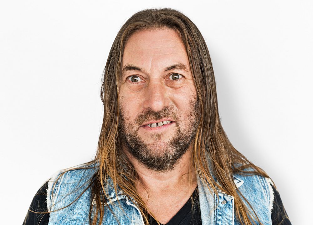 Rugged man with long hair | Premium Photo - rawpixel