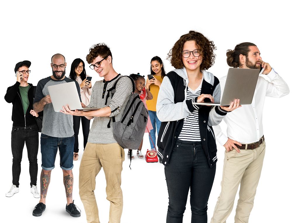 Diverse People Using Digital Devices | Premium Photo - rawpixel