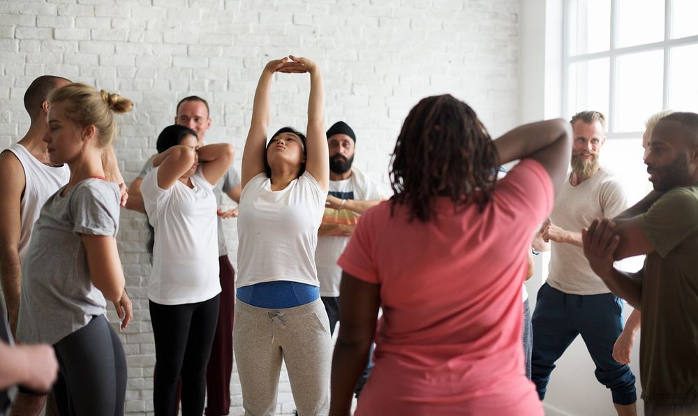 Exercise International Group Relaxation Fitness | Premium Photo - rawpixel