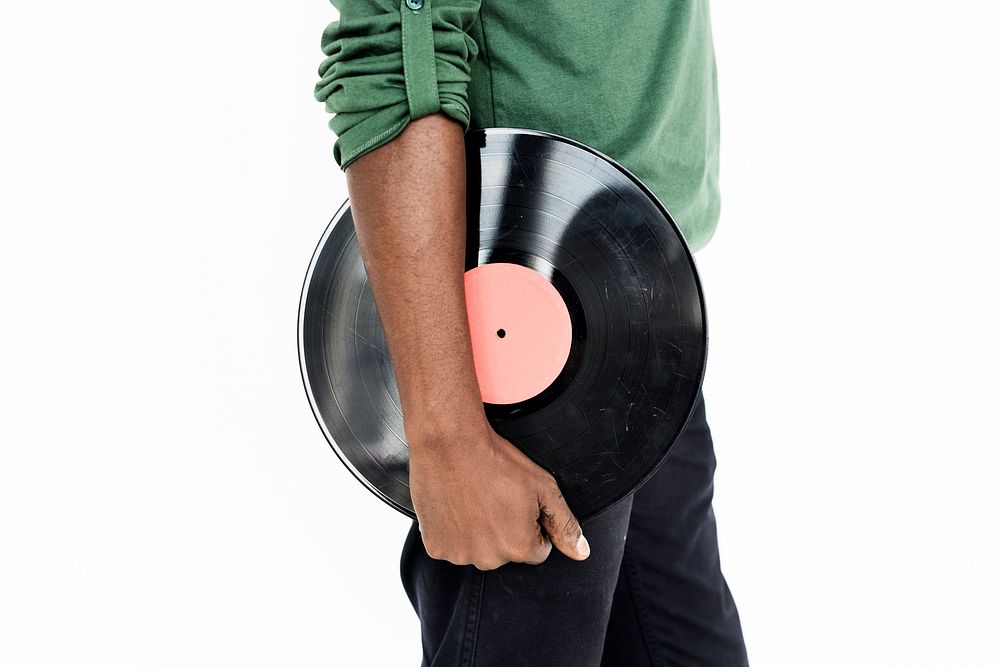 African Man Holding Vinyl Disc | Premium Photo - rawpixel