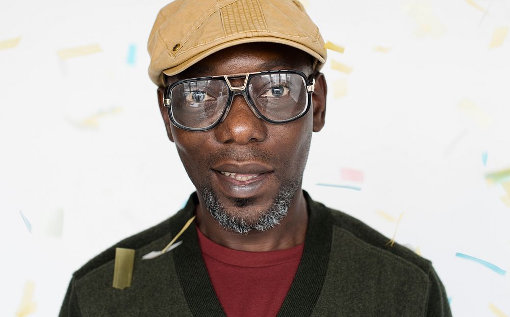 African Man Smiling Sneer Portrait | Premium Photo - rawpixel