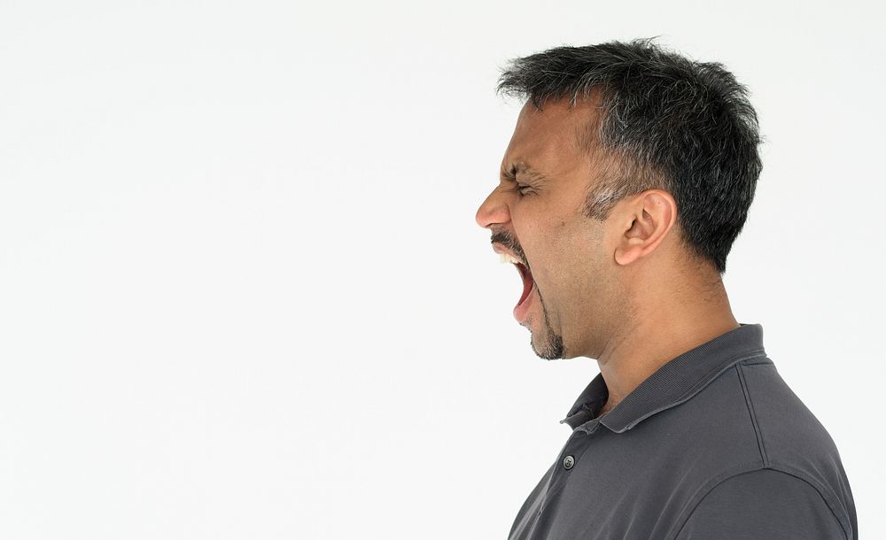 Indian guy screaming loud studio | Premium Photo - rawpixel