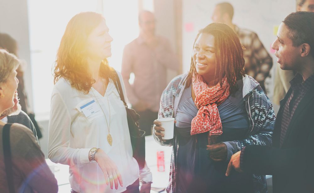 People chatting and socialising | Premium Photo - rawpixel
