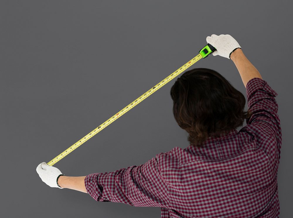 Man Using Tape Rule Measure | Premium Photo - rawpixel