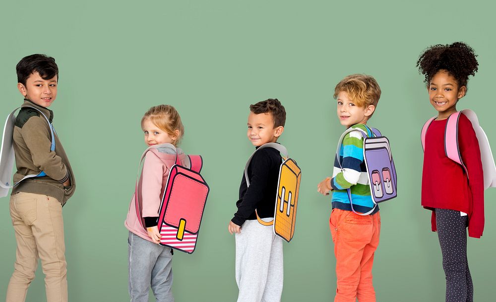 Children School Friends Illustration Concept | Premium Photo - rawpixel