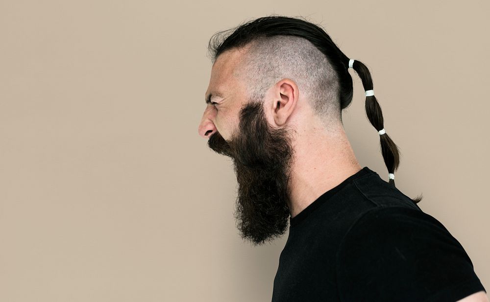 Man Side View Facial Hair | Premium Photo - rawpixel