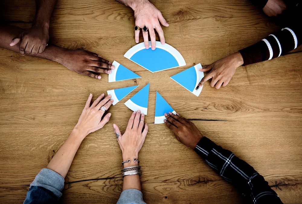 Teamwork Share Divide Concept Group | Premium Photo - rawpixel