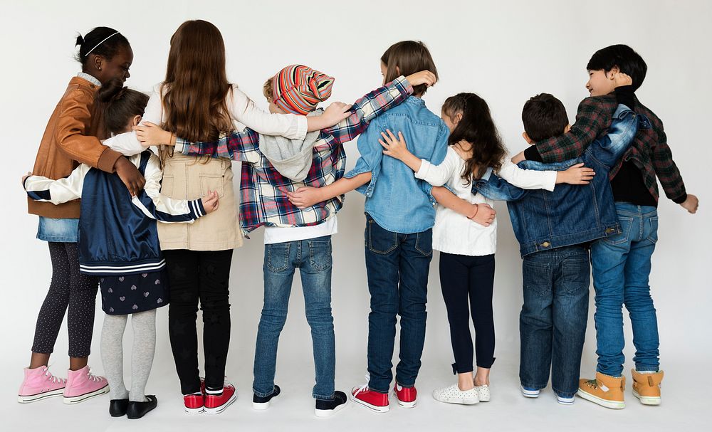 Group of School Friends Hugging | Free Photo - rawpixel