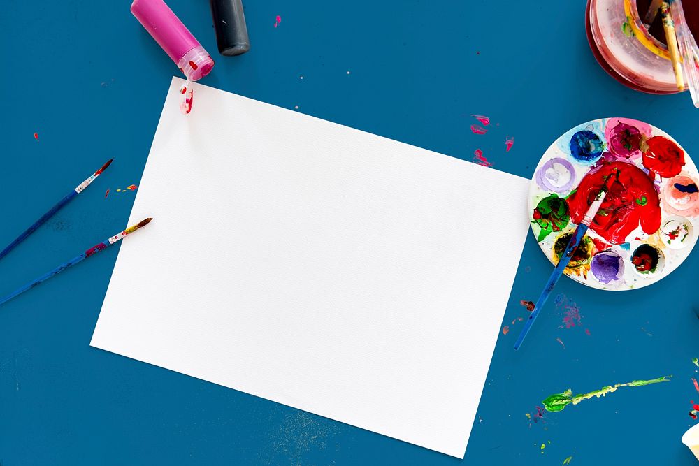 Acrylic color drawing painting vivid | Premium Photo - rawpixel