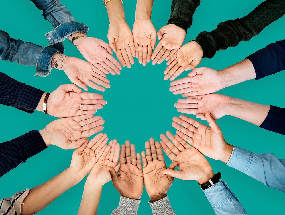 Circle hands showing their palms | Premium Photo - rawpixel