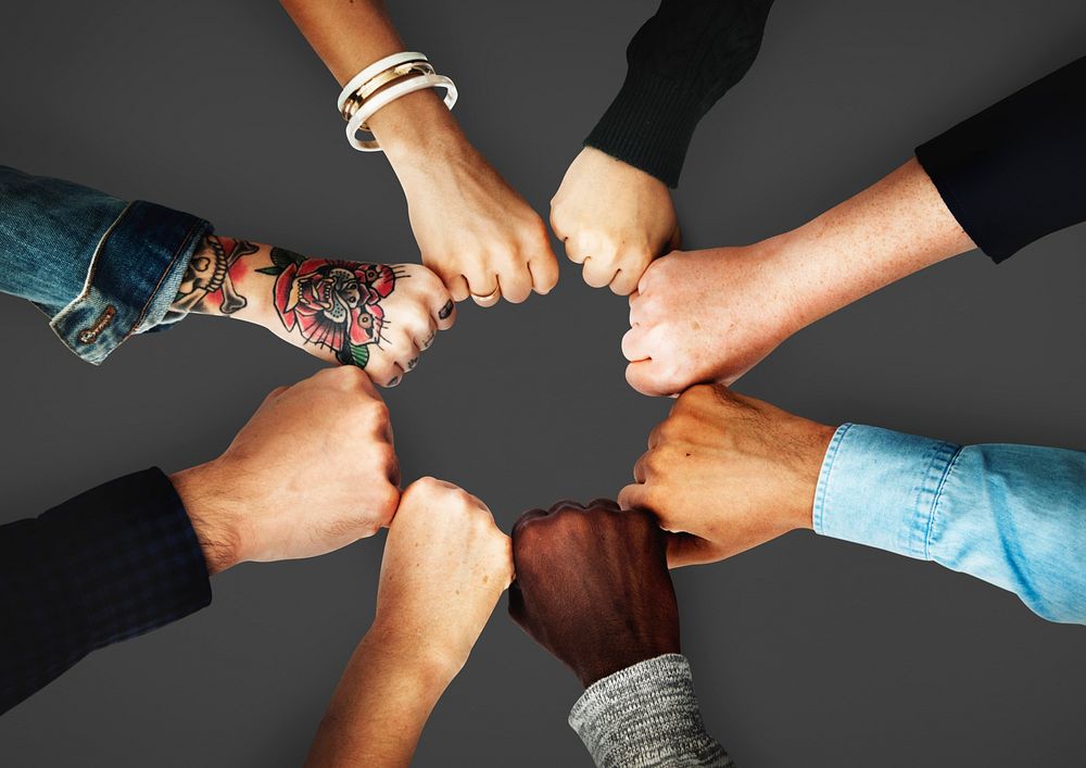 Group people fist bump assemble | Premium Photo - rawpixel