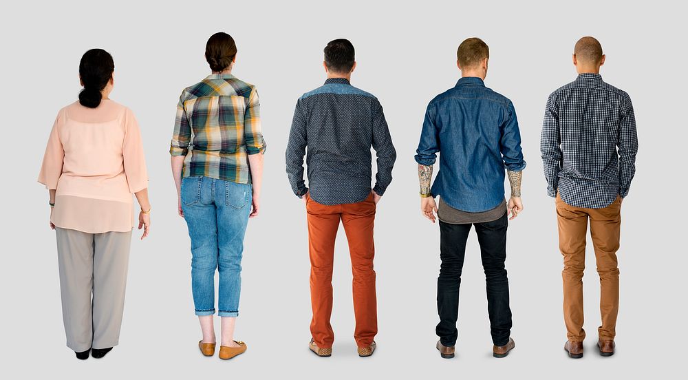 Group Diverse People Turn Back | Premium Photo - rawpixel