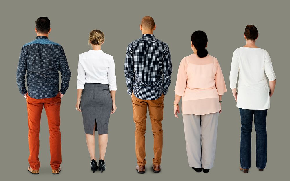 Group Diverse People Turn Back | Premium Photo - rawpixel