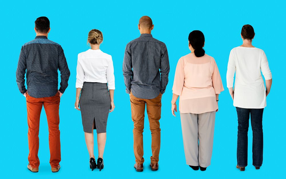 Group Diverse People Turn Back | Premium Photo - rawpixel