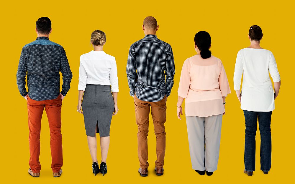 Group Diverse People Turn Back | Premium Photo - rawpixel