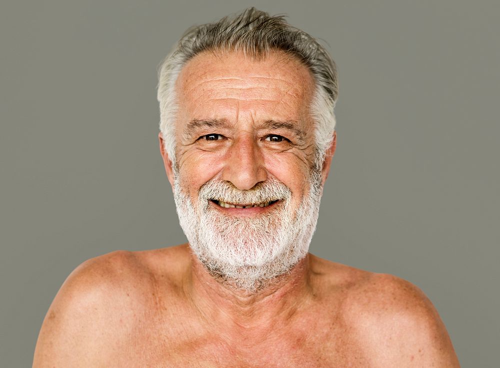 Senior adult man mustache smiling | Premium Photo - rawpixel