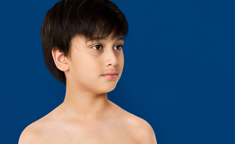 Young Boy Serene Face Expression | Premium Photo - rawpixel