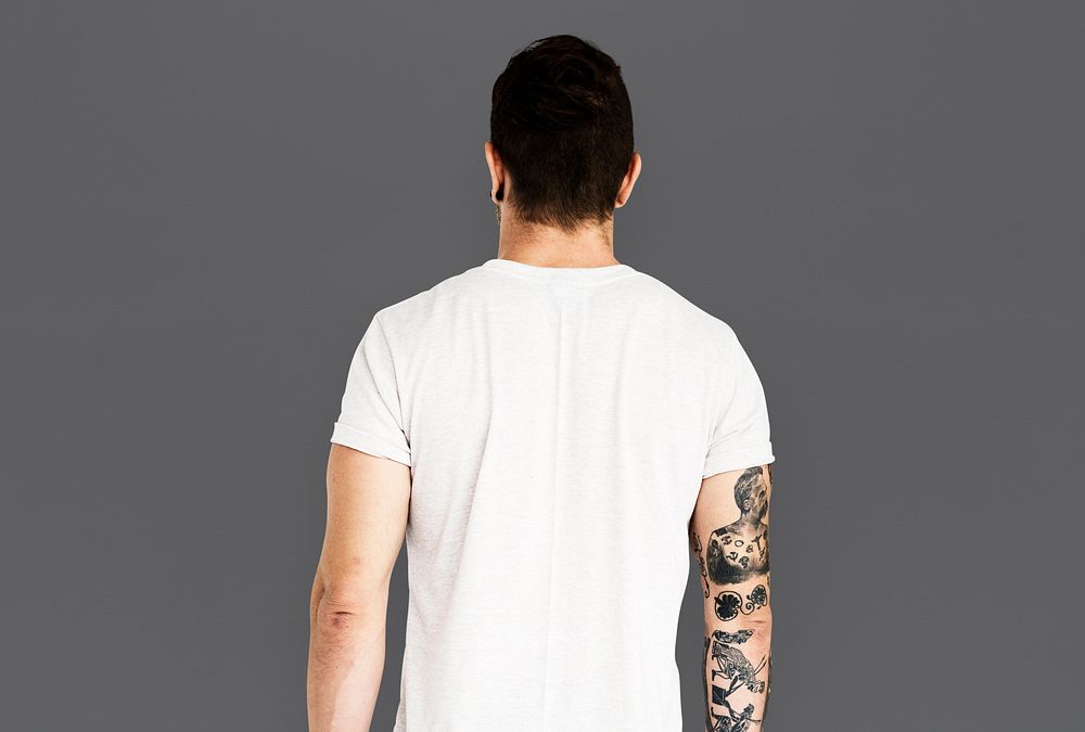 Adult man back side view | Premium Photo - rawpixel