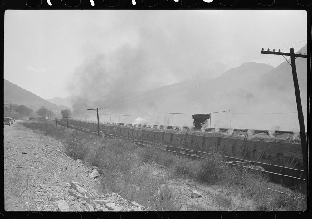 Coke ovens burning slag heaps | Free Photo - rawpixel